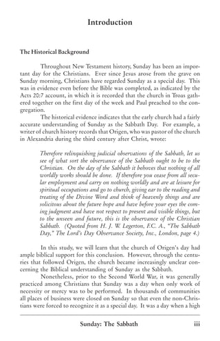 Sunday The Sabbath | PDF