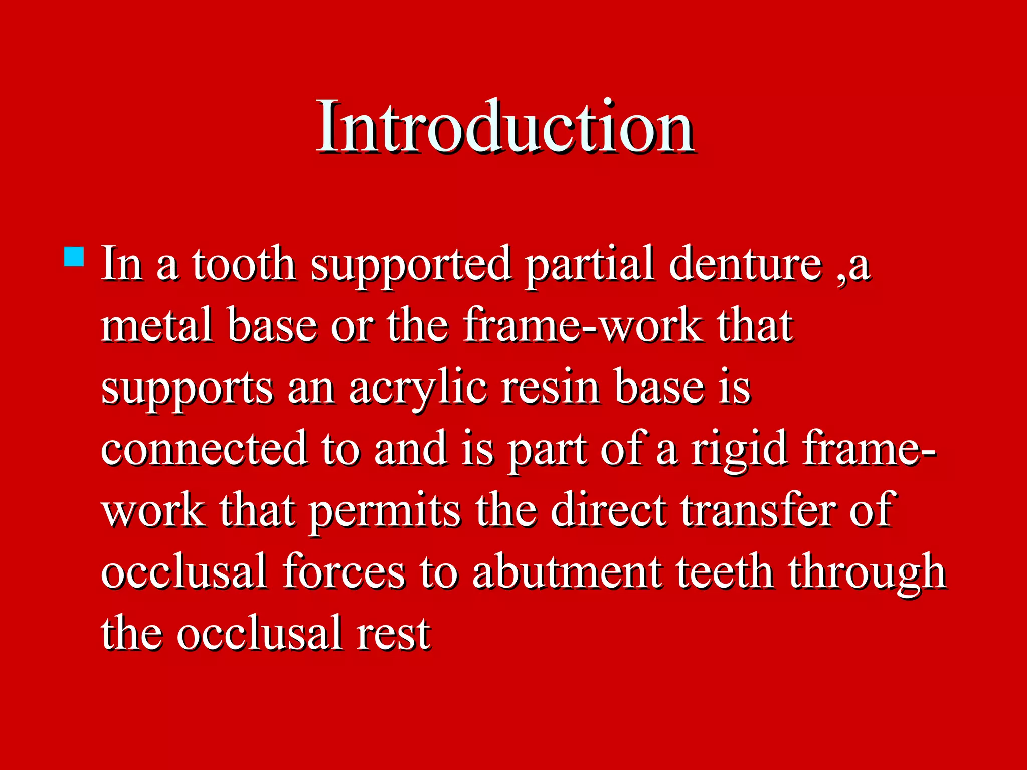 support for distal extension partial denture | PPT