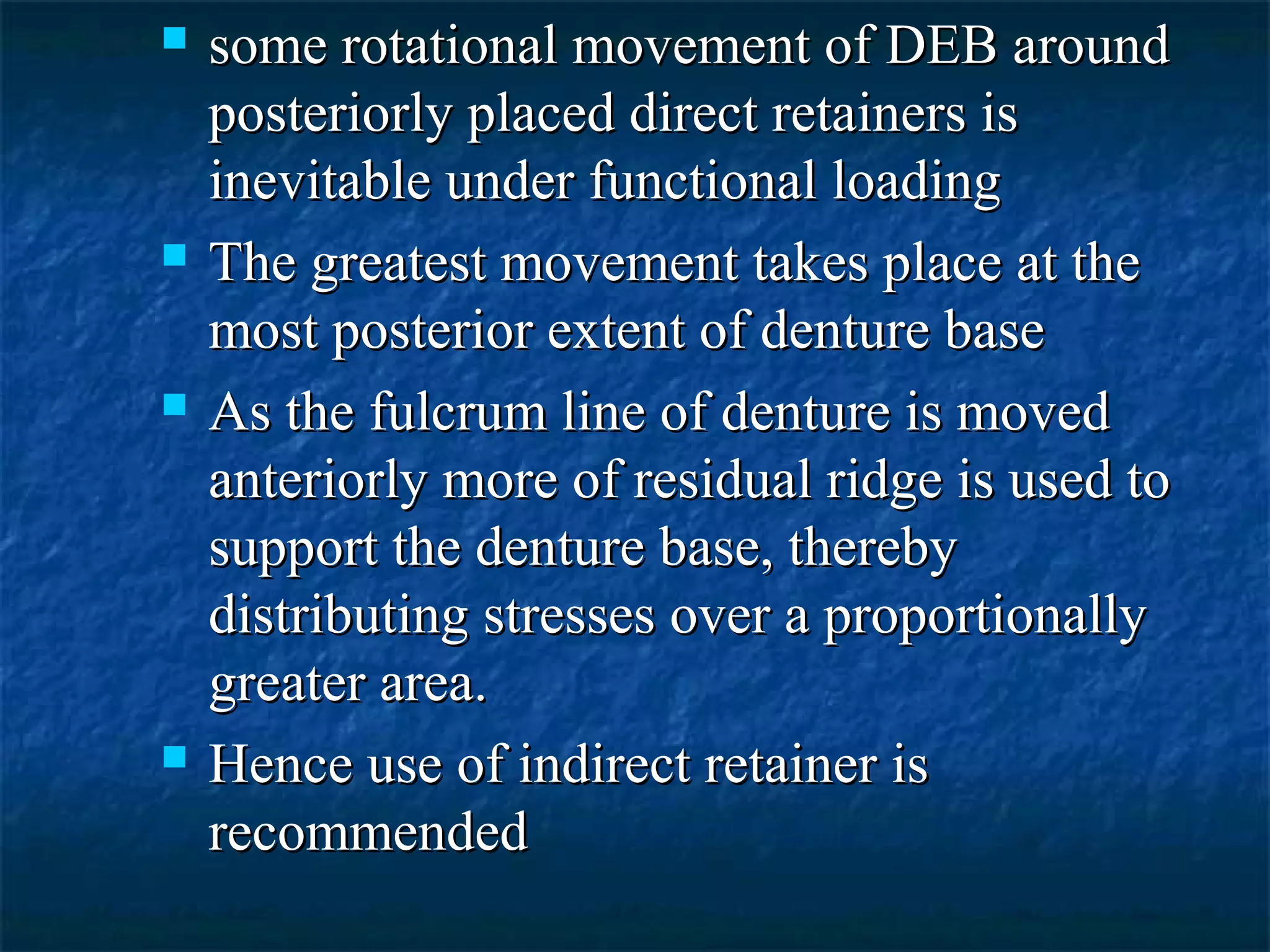 support for distal extension partial denture | PPT