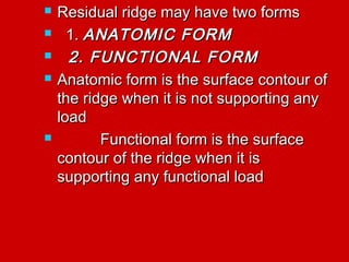 support for distal extension partial denture | PPT