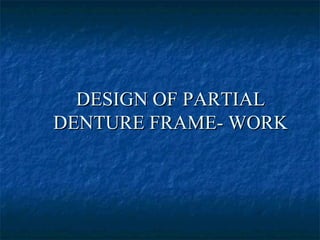 support for distal extension partial denture | PPT