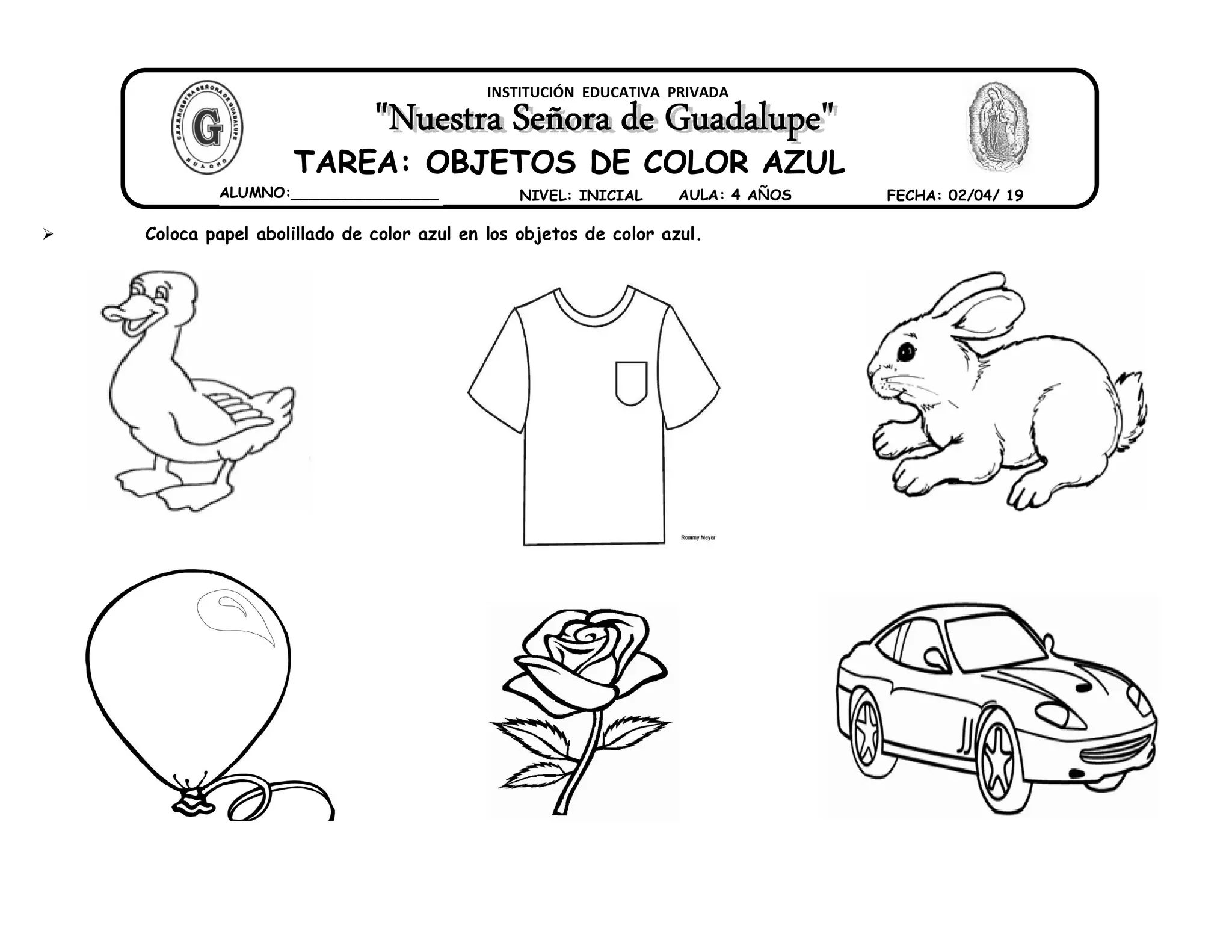 13 tarea objetos azules | PDF