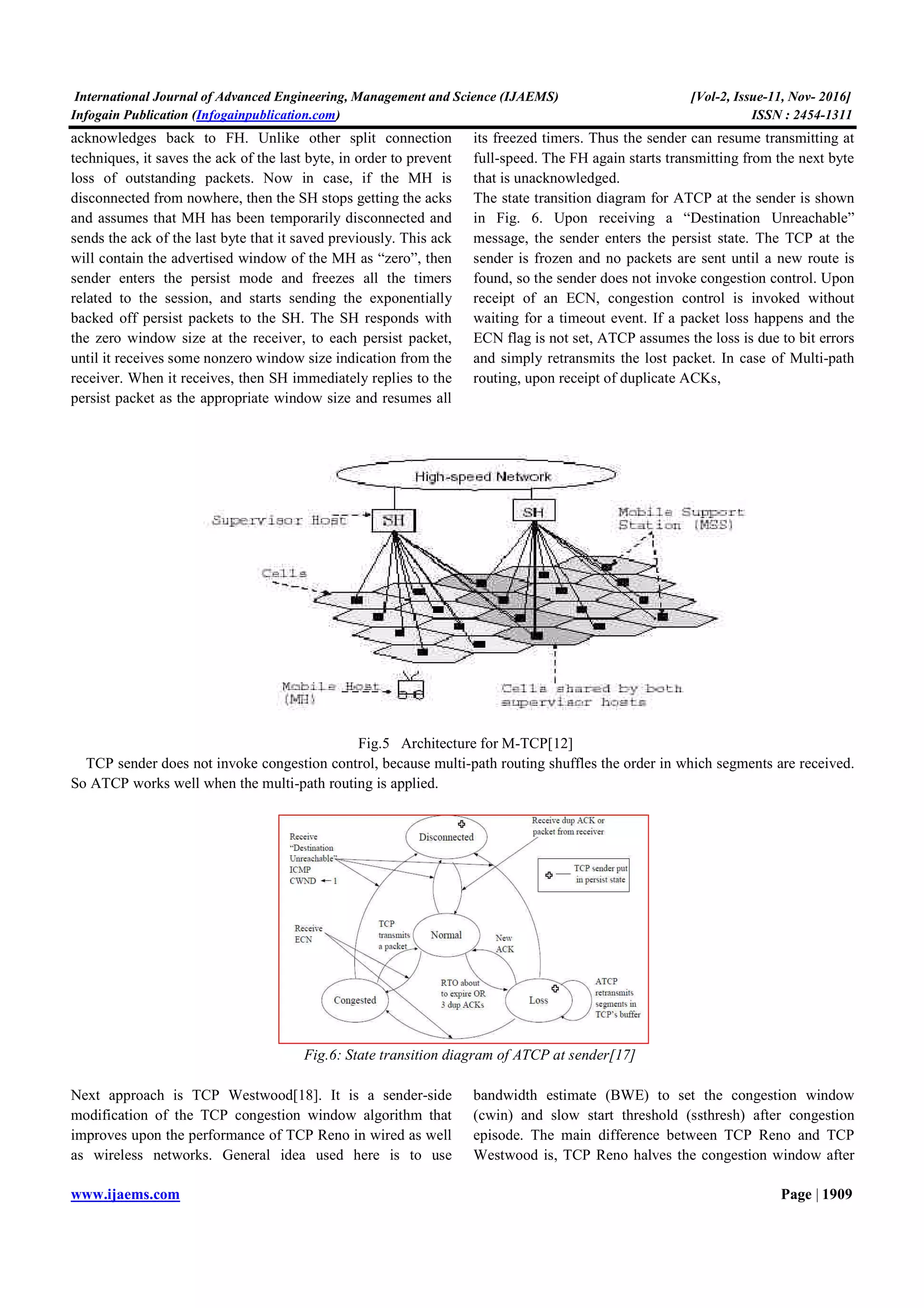 TCP for Wireless Environments | PDF