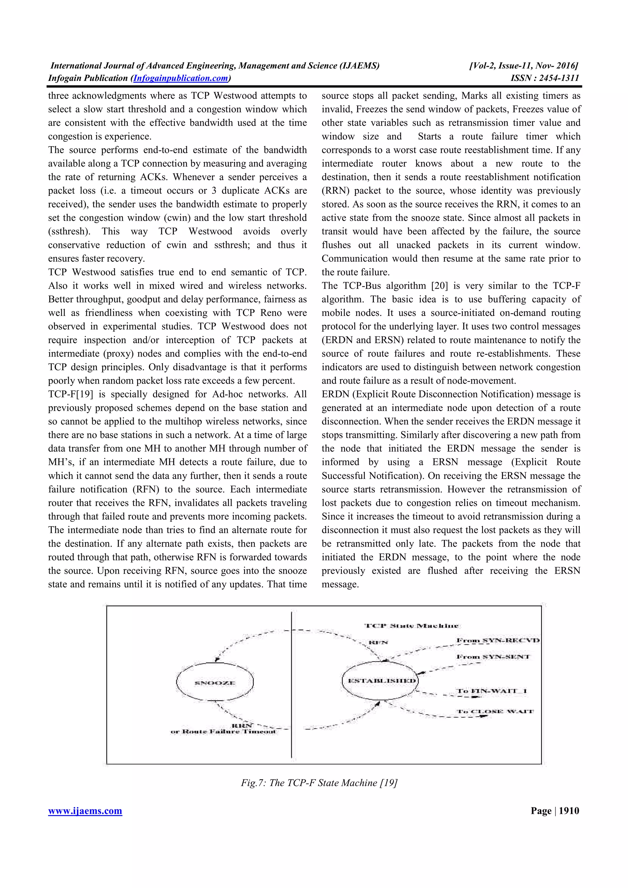 TCP for Wireless Environments | PDF