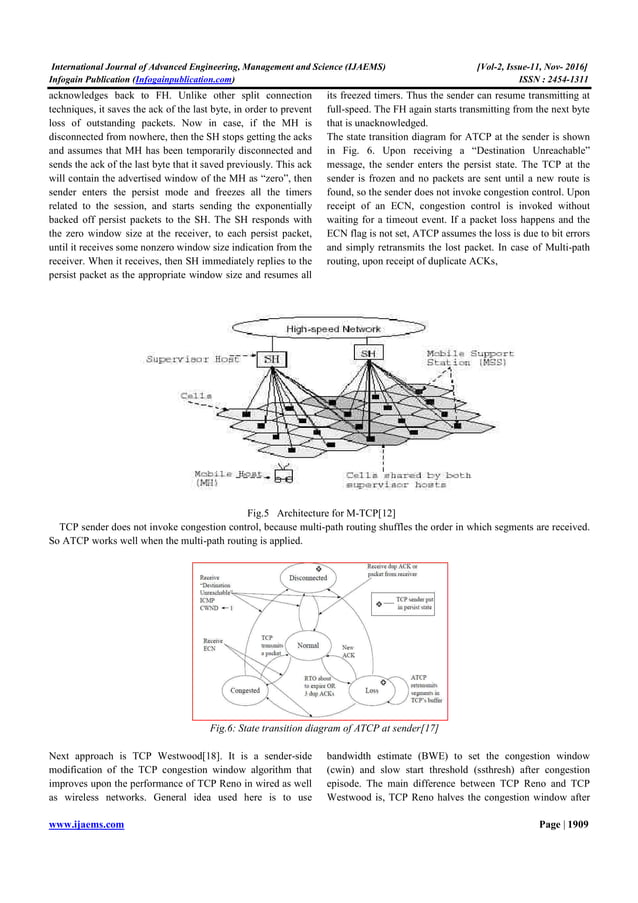 TCP for Wireless Environments | PDF