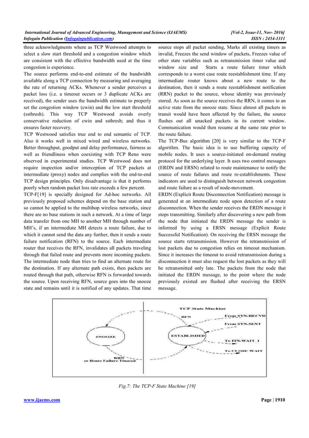 TCP for Wireless Environments | PDF