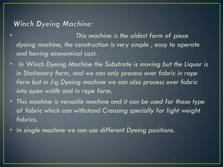 Winch Dyeing Machine | PDF