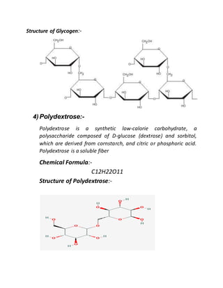 Polysaccharide and its types with chemical formula By Ghulam Mustafa ...