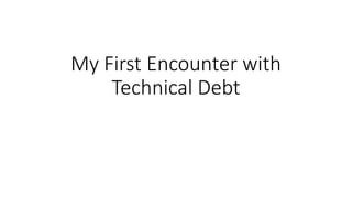 13 technical debt | PDF