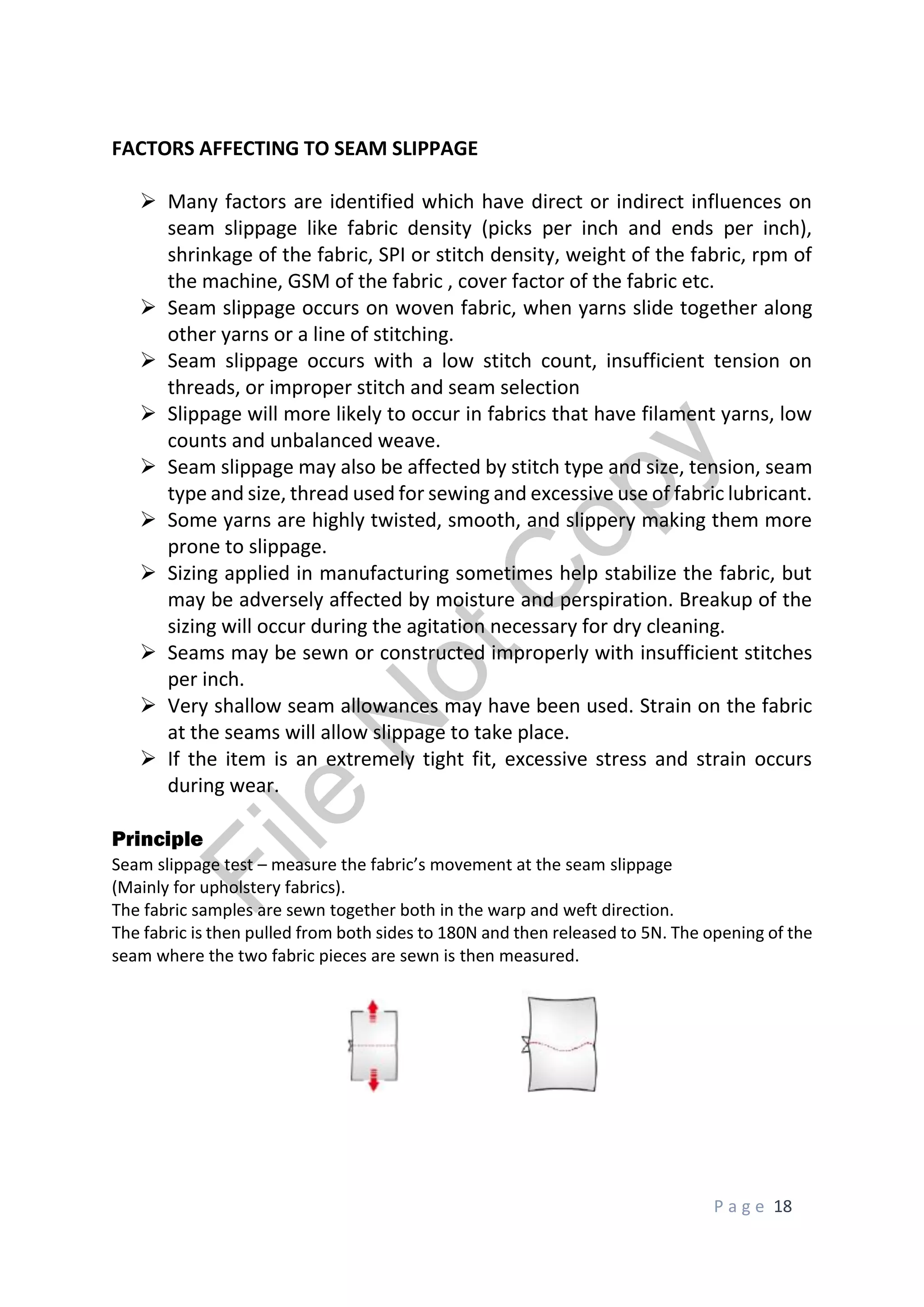 textile testing in fabric rizwan | PDF