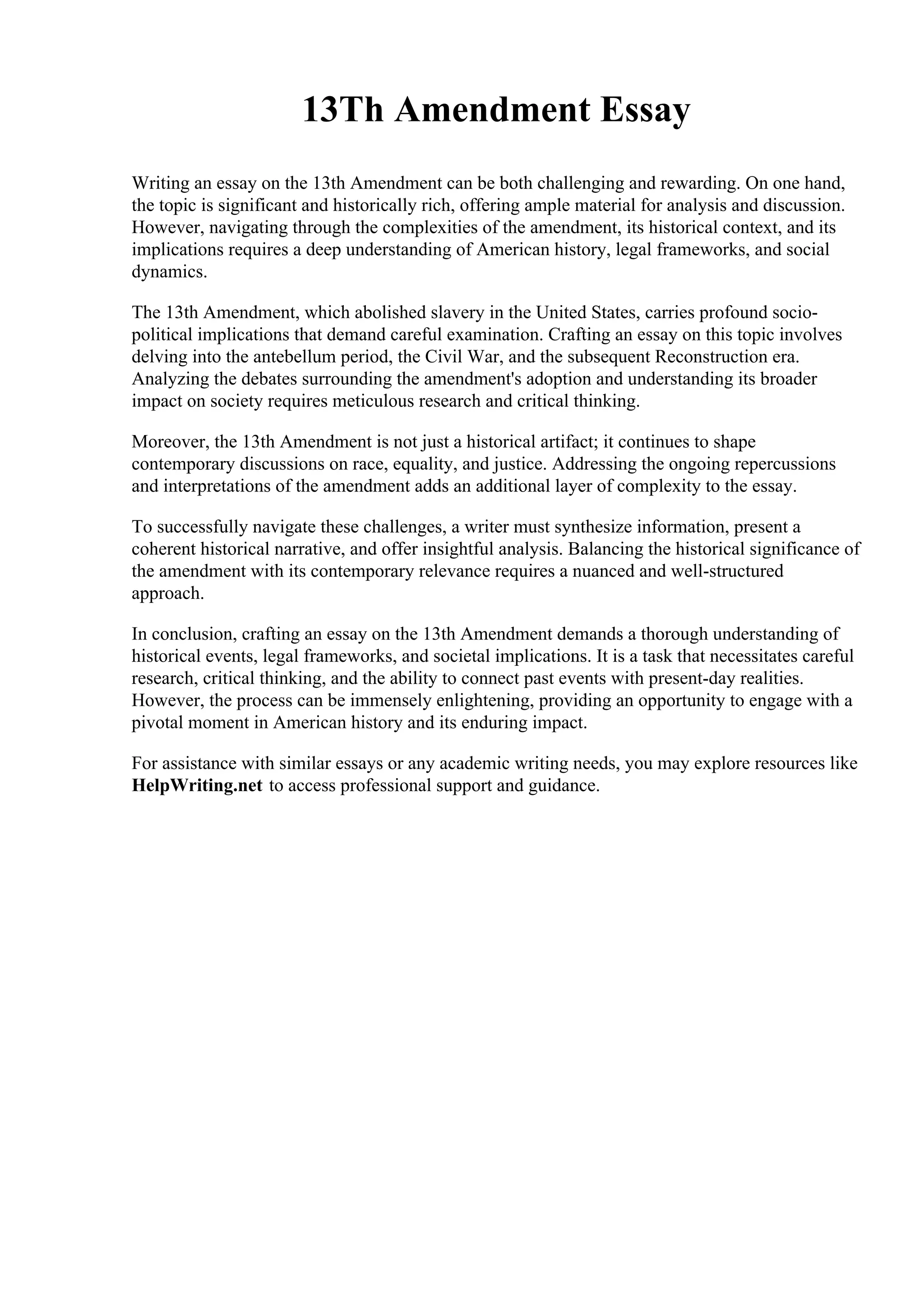 13Th Amendment Essay.pdf