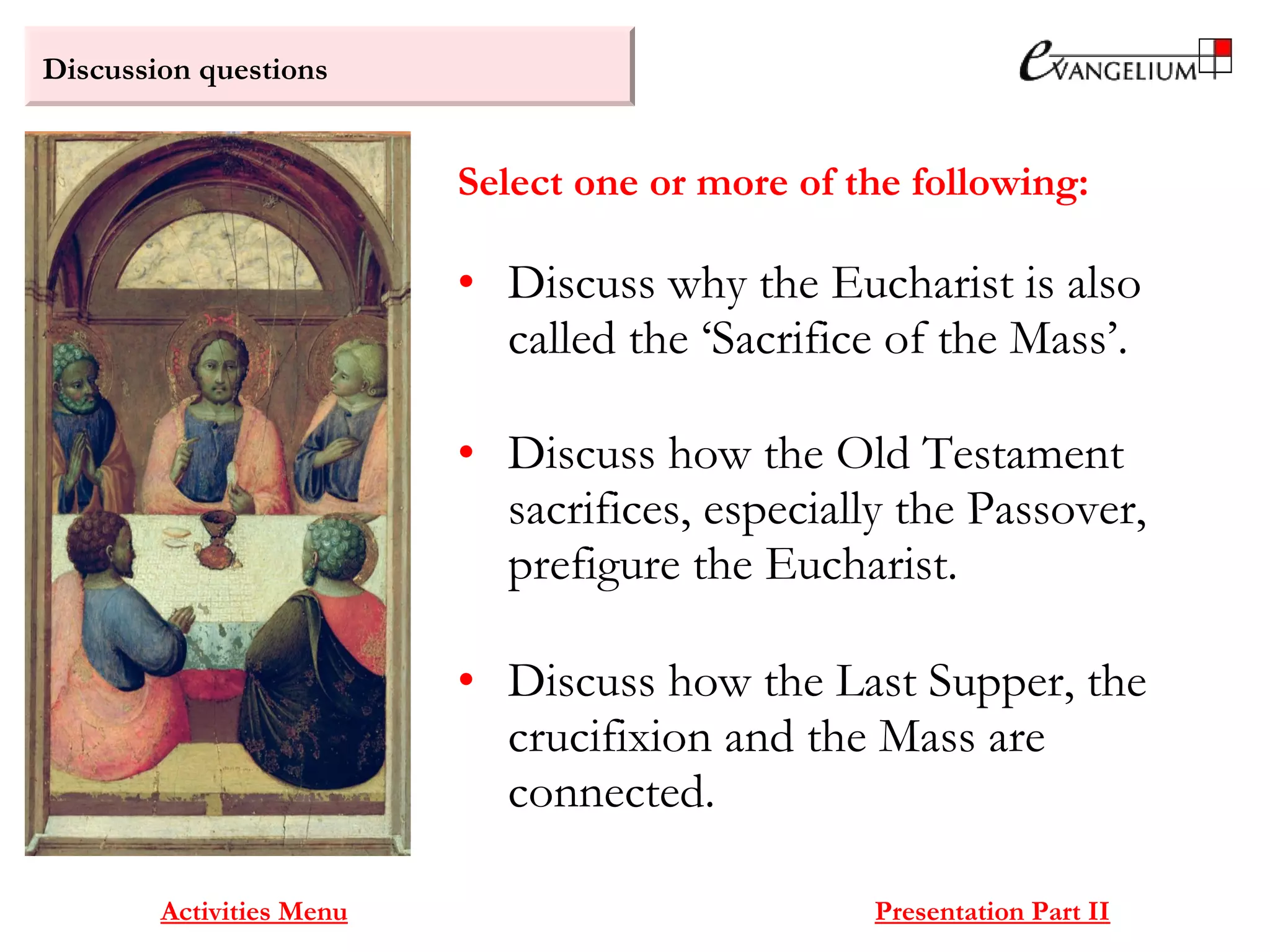 the eucharist | PPT
