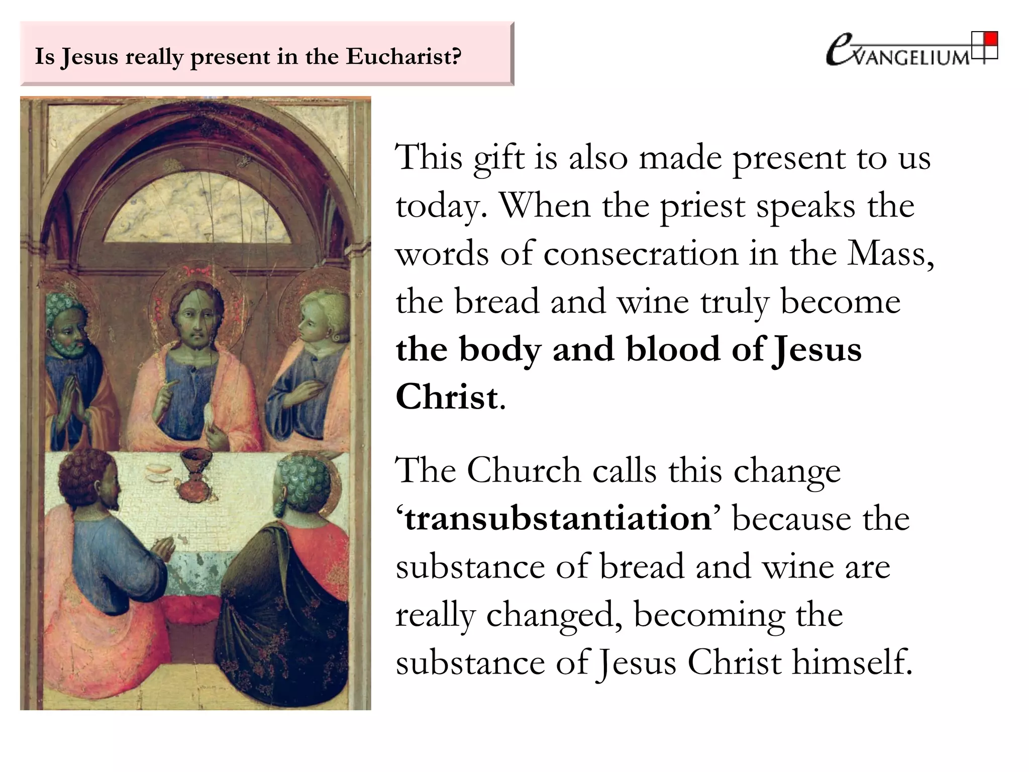 the eucharist | PPT