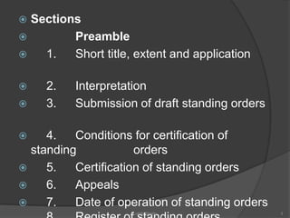 The Industrial Employment (Standing Orders) Act 1946 | PDF