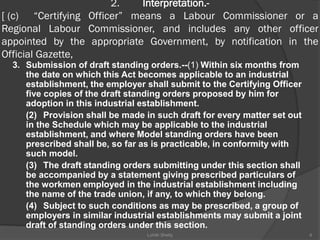 The Industrial Employment (Standing Orders) Act 1946 | PDF