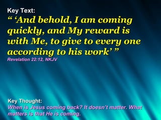 13 the promise of his return | PPT