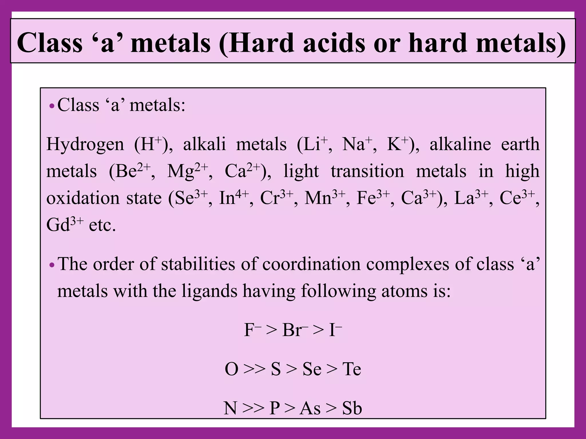 Thermodynamic and kinetic stability, Part 4, Factors affecting ...