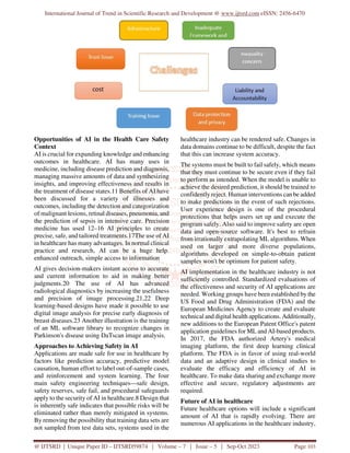 The Role of Artificial Intelligence in Revolutionizing Healthcare A ...