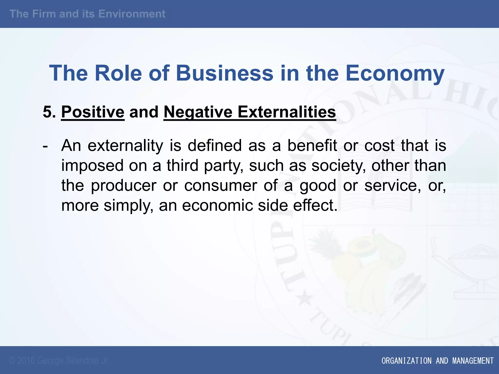the role of business in the economy | PPTX