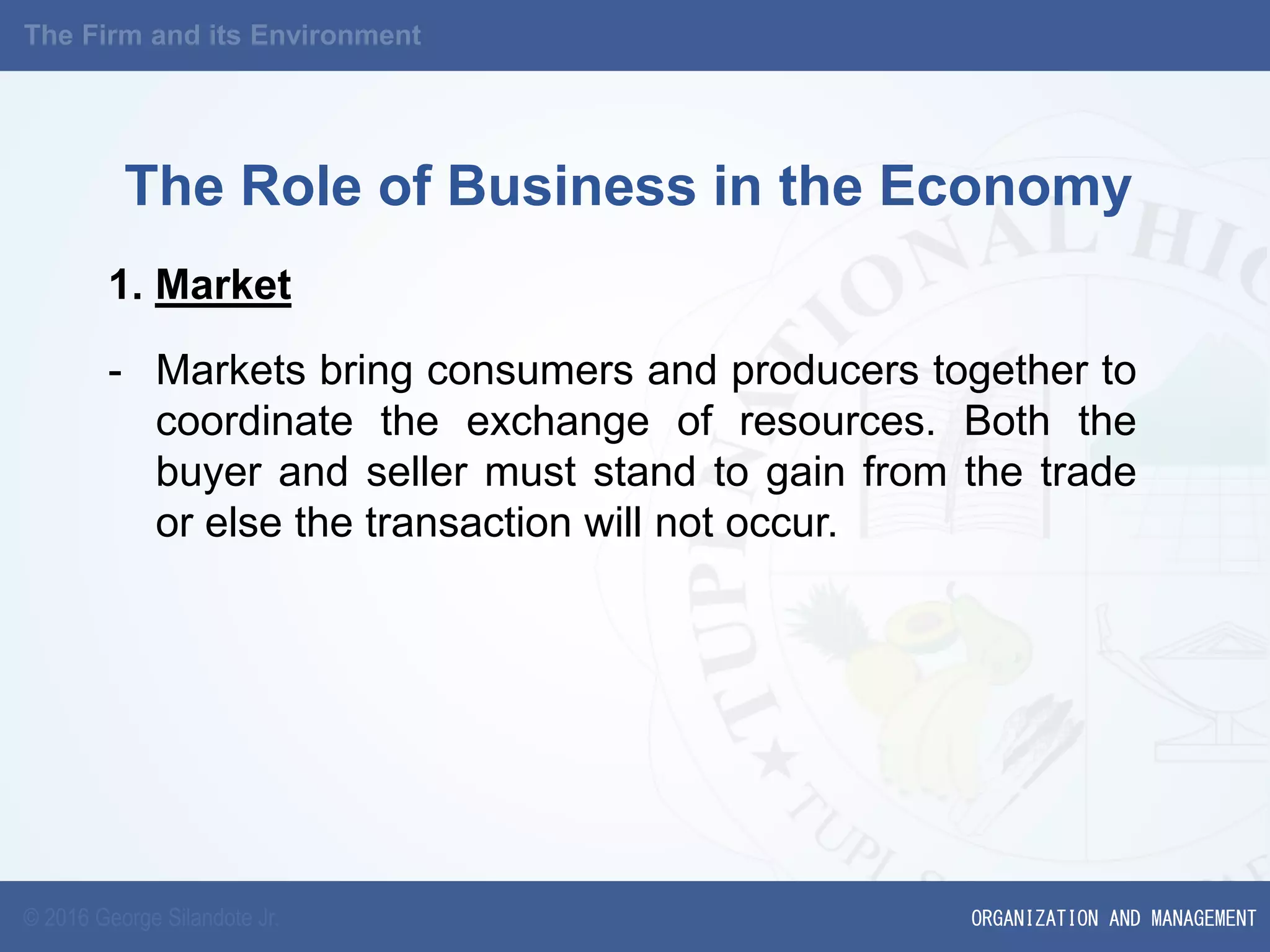 the role of business in the economy | PPTX
