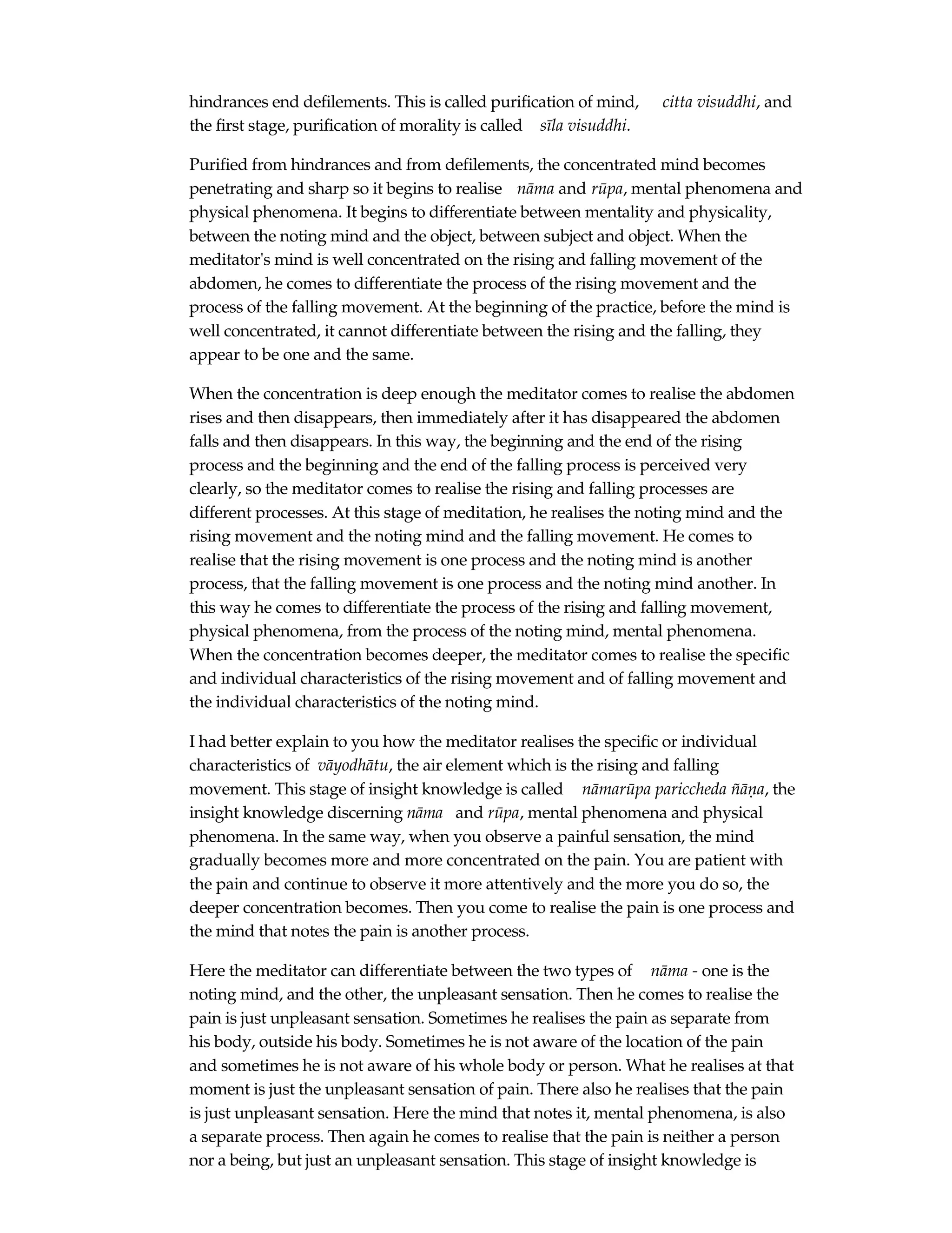 13 the stages of insight knowledge | PDF