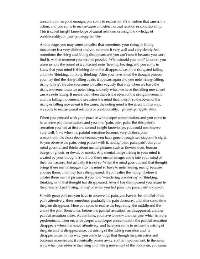 13 the stages of insight knowledge | PDF