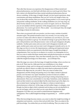 13 the stages of insight knowledge | PDF