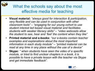 13 the use_of_media_in_virtual_schooling | PPTX | Social Networking ...