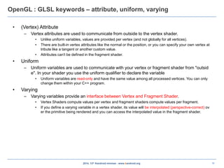 13th kandroid OpenGL and EGL | PPTX