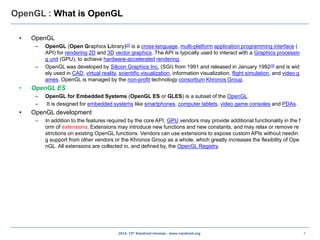 13th kandroid OpenGL and EGL | PPTX