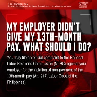 Things You Must Know About 13th-Month Pay | PDF