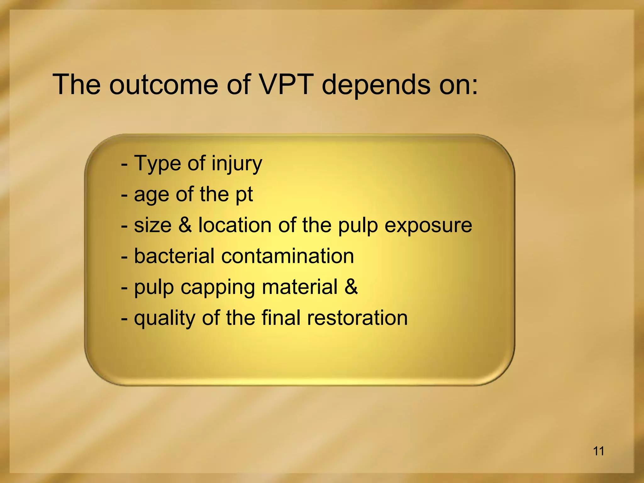 Vital Pulp Therapy | PPTX