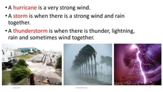 About weather Vocabulary | PPTX