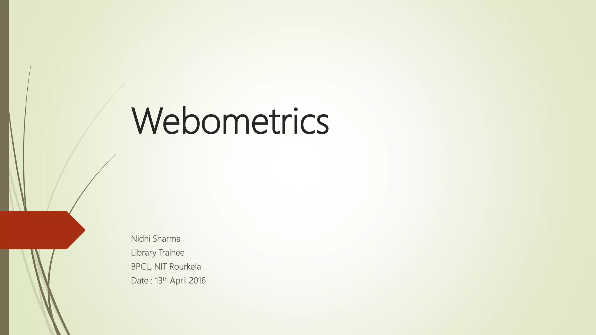 Webometrics | PPTX