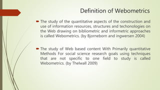 Webometrics | PPTX