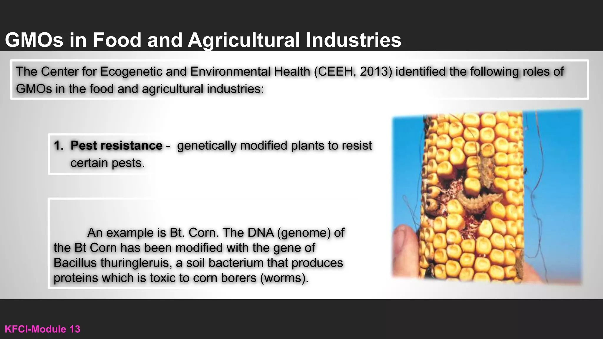 13th week - Genetically Modified Organisms Science, Health, and Politics (Introduction).pptx