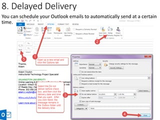 13 Tips to Master Microsoft Outlook 2013 | PDF