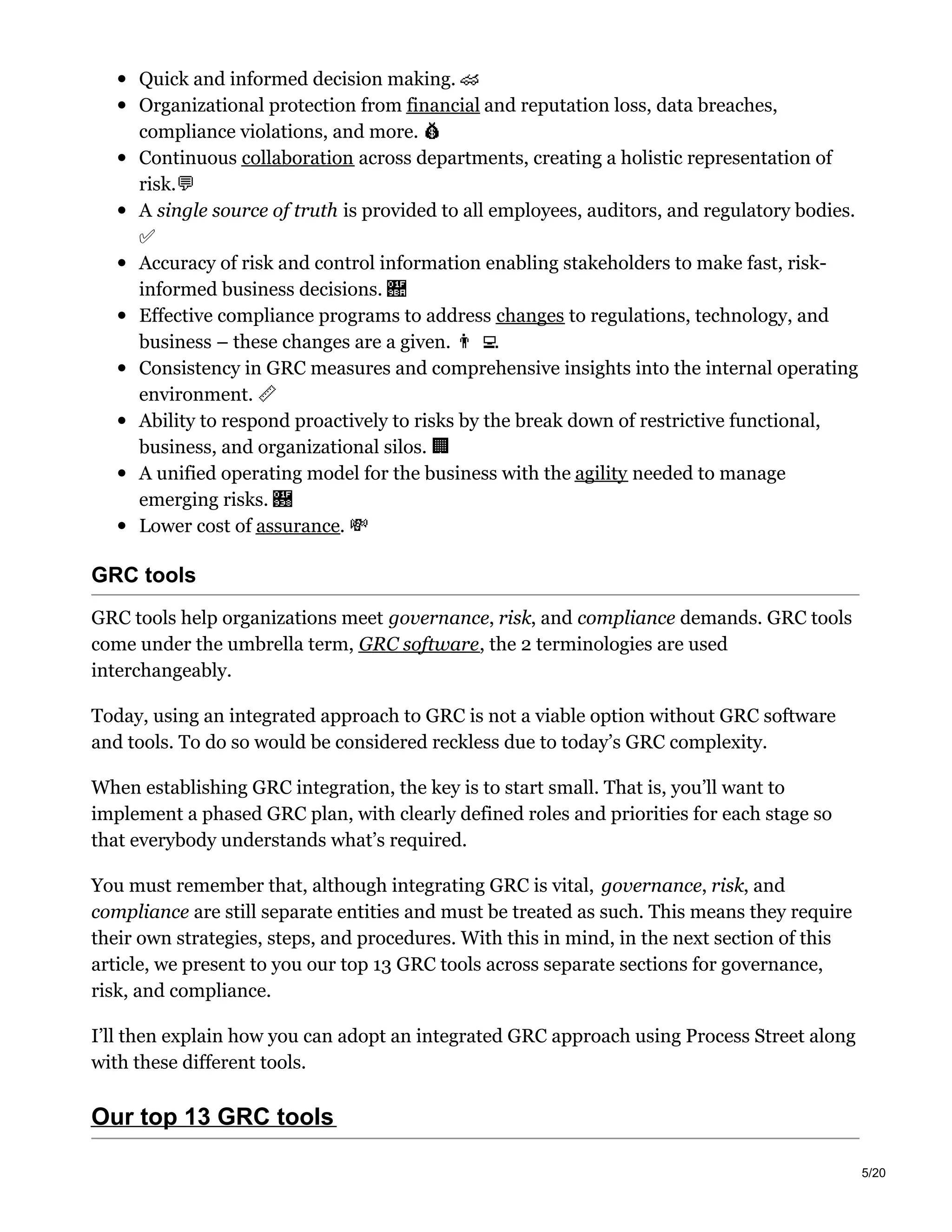 13 Top GRC Tools for an Integrated Governance, Risk and Compliance ...