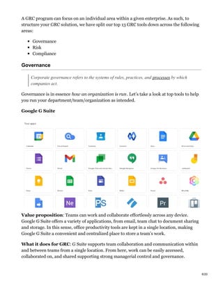 13 Top GRC Tools for an Integrated Governance, Risk and Compliance ...