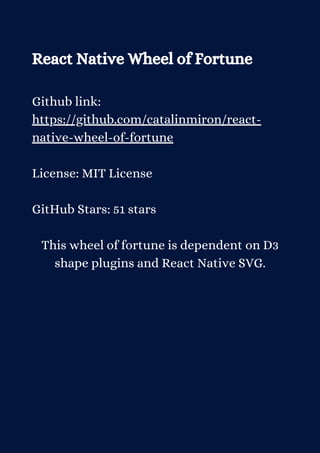 13 top react native animation libraries to create stellar ux | PDF