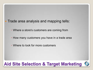 13 trade area analysis | PPTX