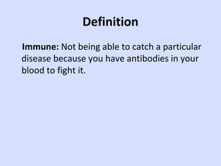 Y8 Humans 13 two types of immunity | PPT
