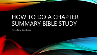 Revelation 21 chapter summary | PPTX