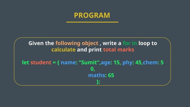 13_User_Defined_Objects.pptx objects in javascript | PPT