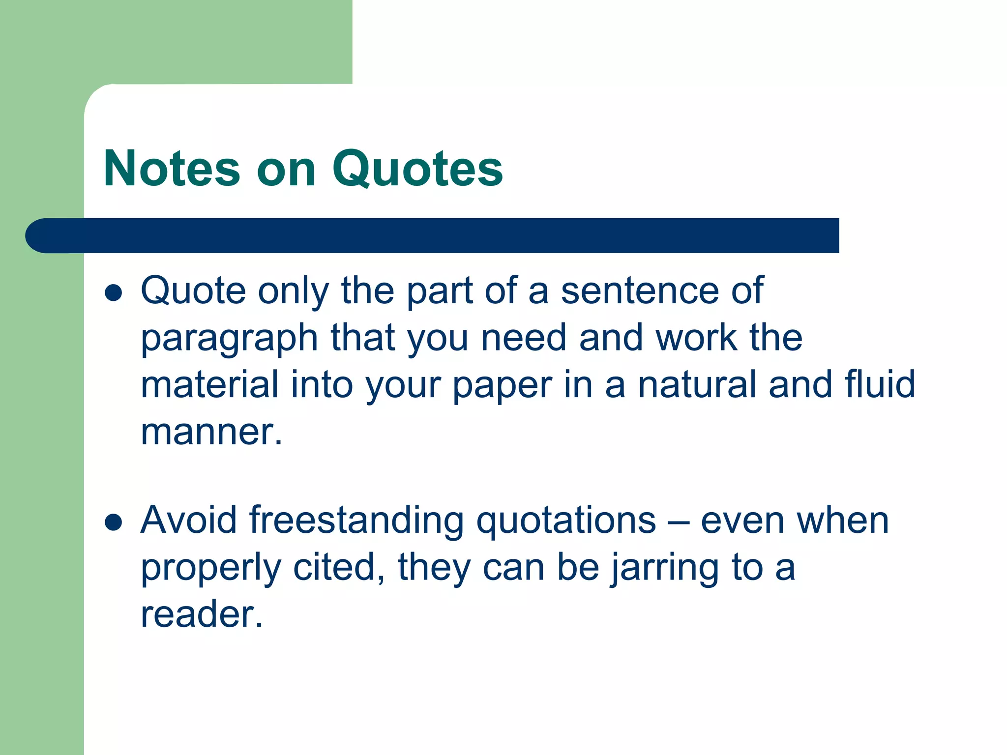 Using Quotations(Jill T ) | PPTX