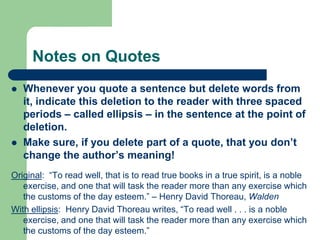 Using Quotations(Jill T ) | PPTX