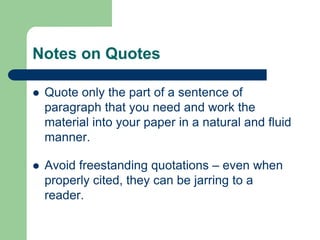 Using Quotations(Jill T ) | PPTX
