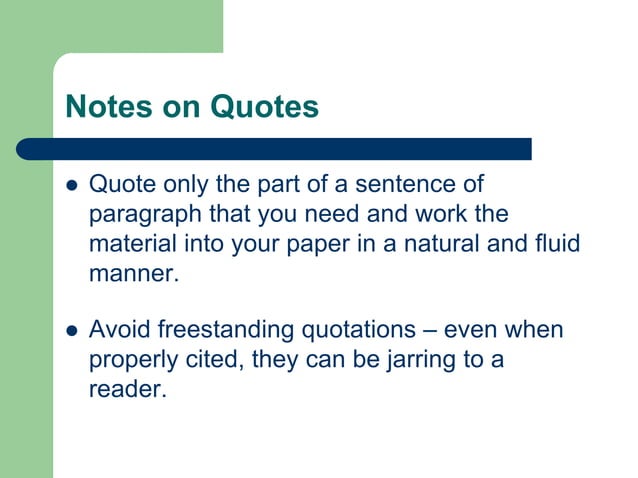 Using Quotations(Jill T ) | PPT