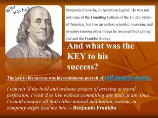 BENJAMIN FRANKLIN'S 13 VIRTUES | PPT