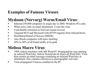 Virus and Worms | PPTX